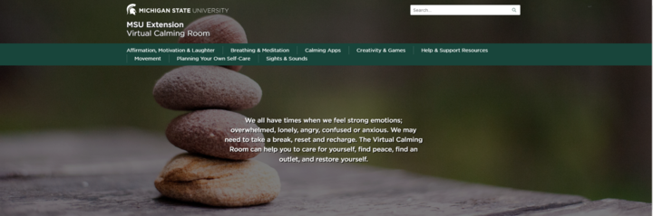 Virtual Calming Room | Fit and Healthy Kids | Nebraska